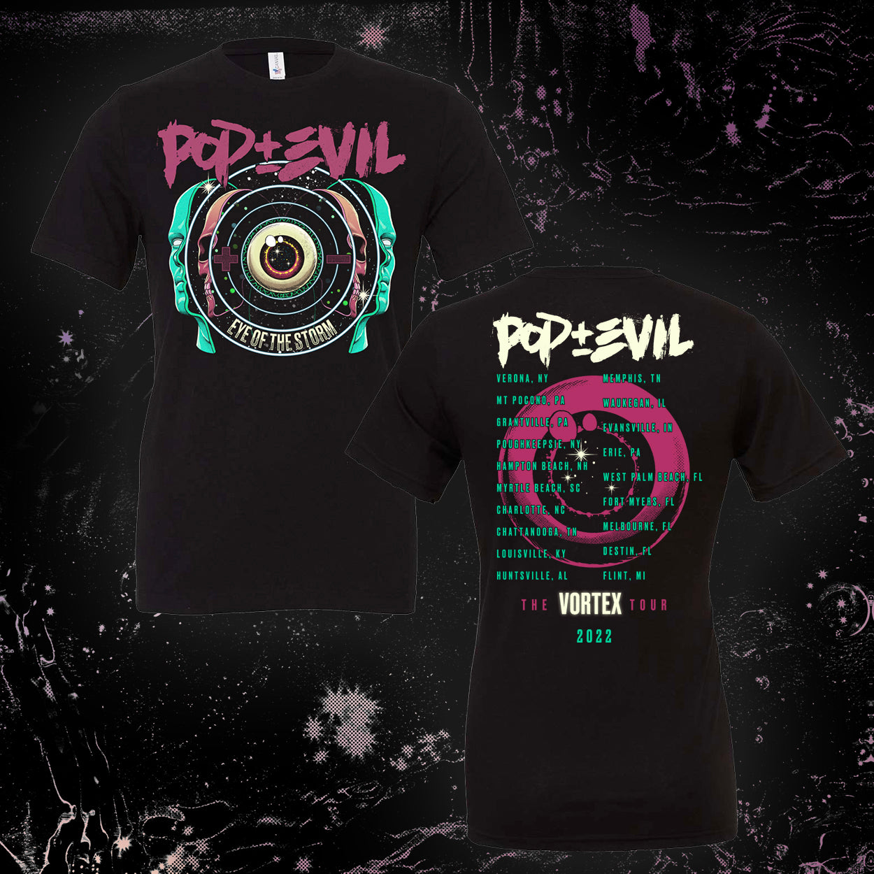Eye of the Storm Tour Tee [August 2022] – Pop Evil Merchandise